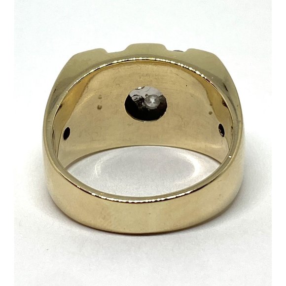 Unbranded | Accessories | 4k Yellow Gold Mens Diamond Cluster Ring 138 ...